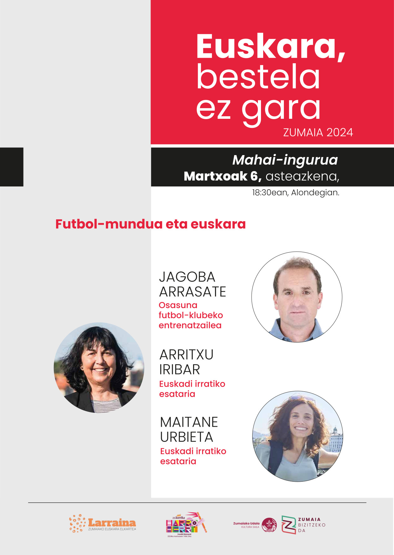 Mahai-ingurua: FUTBOL-MUNDUA ETA EUSKARA — Turismo Zumaia